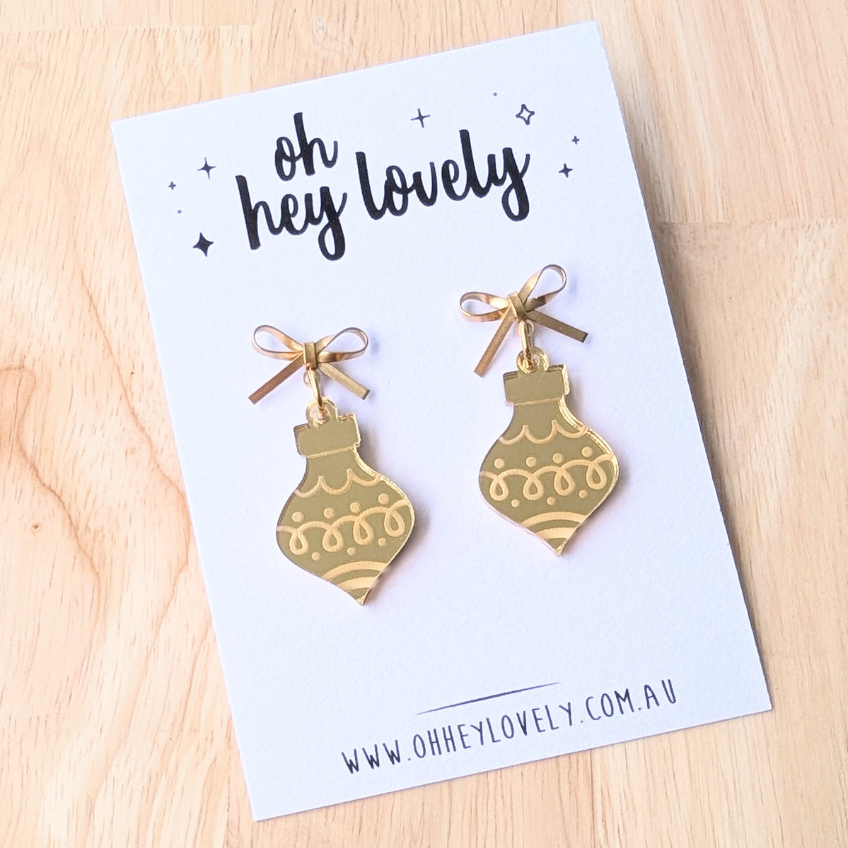 'Bauble Bow' Dangle Earrings – Oh Hey Lovely